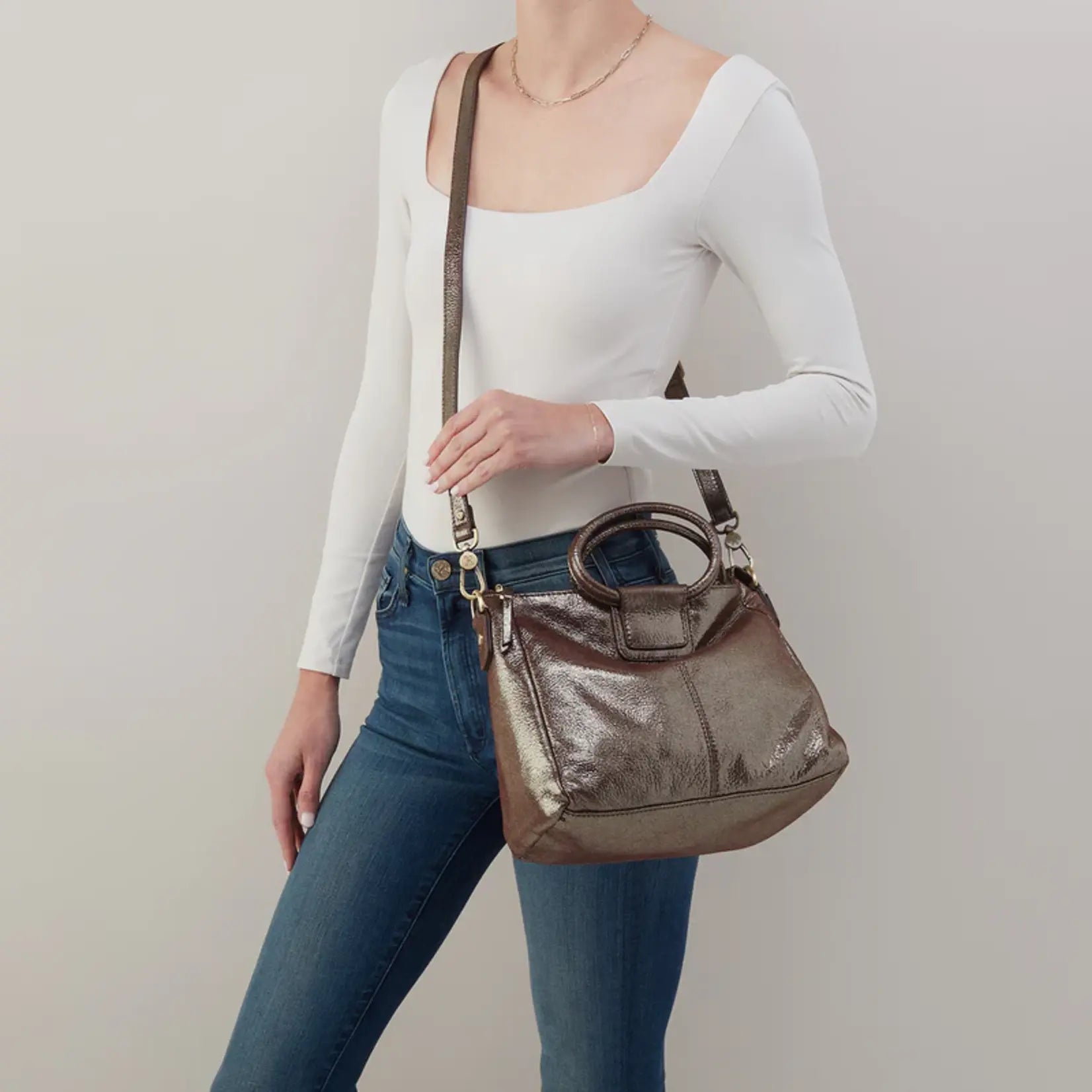 Hobo Sheila Medium Satchel Coffee Galaxy – Sisters