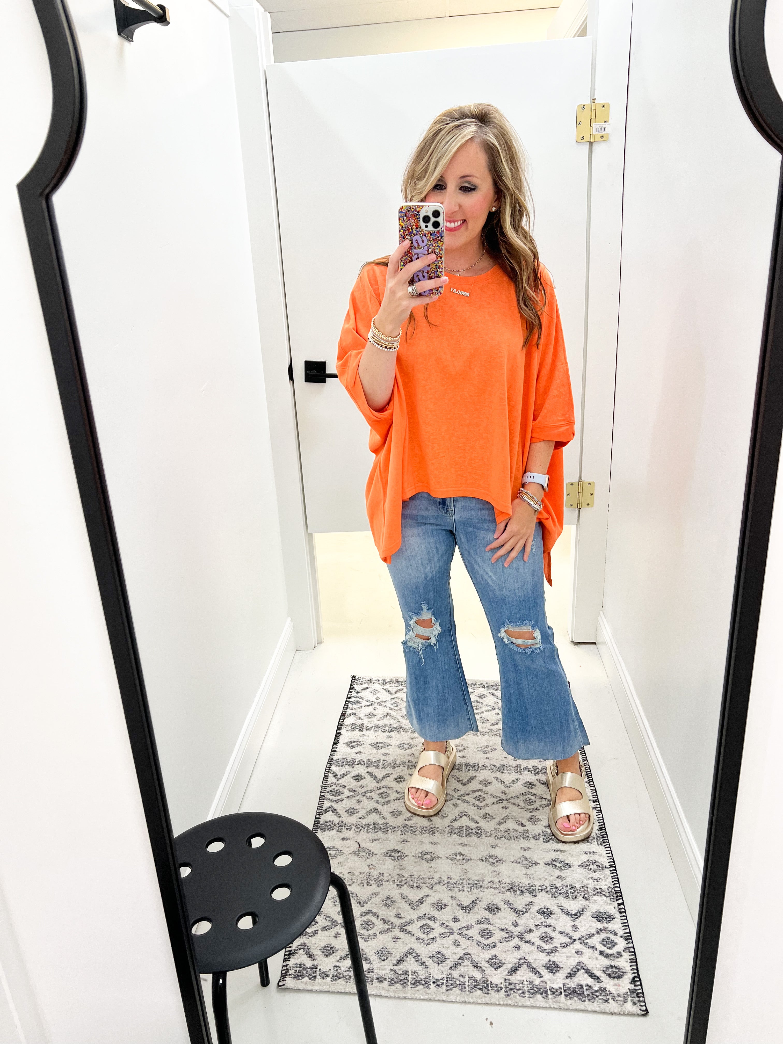 Kinley Top Orange – Sisters